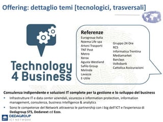 Presentazione Dedagroup ICT Network | PPT