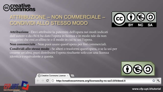 CFP-UPT tutorial - Creative Commons Licence - 01 | PPT