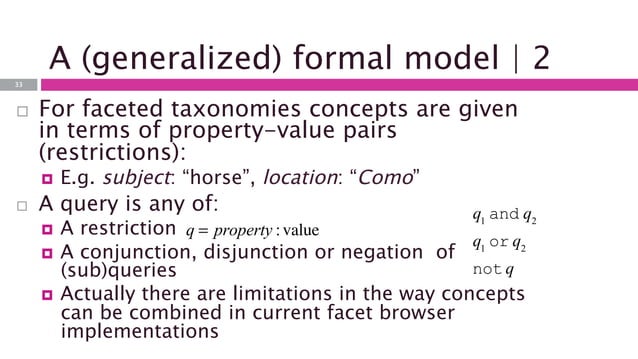 Models and interaction mechanisms for exploratory interfaces | PPT
