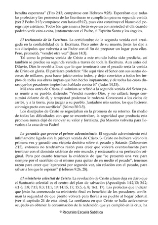 Creencias fundamentales Adventistas N° 25 | PDF
