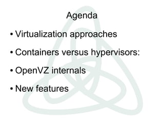 OpenVZ Linux Containers | PPT