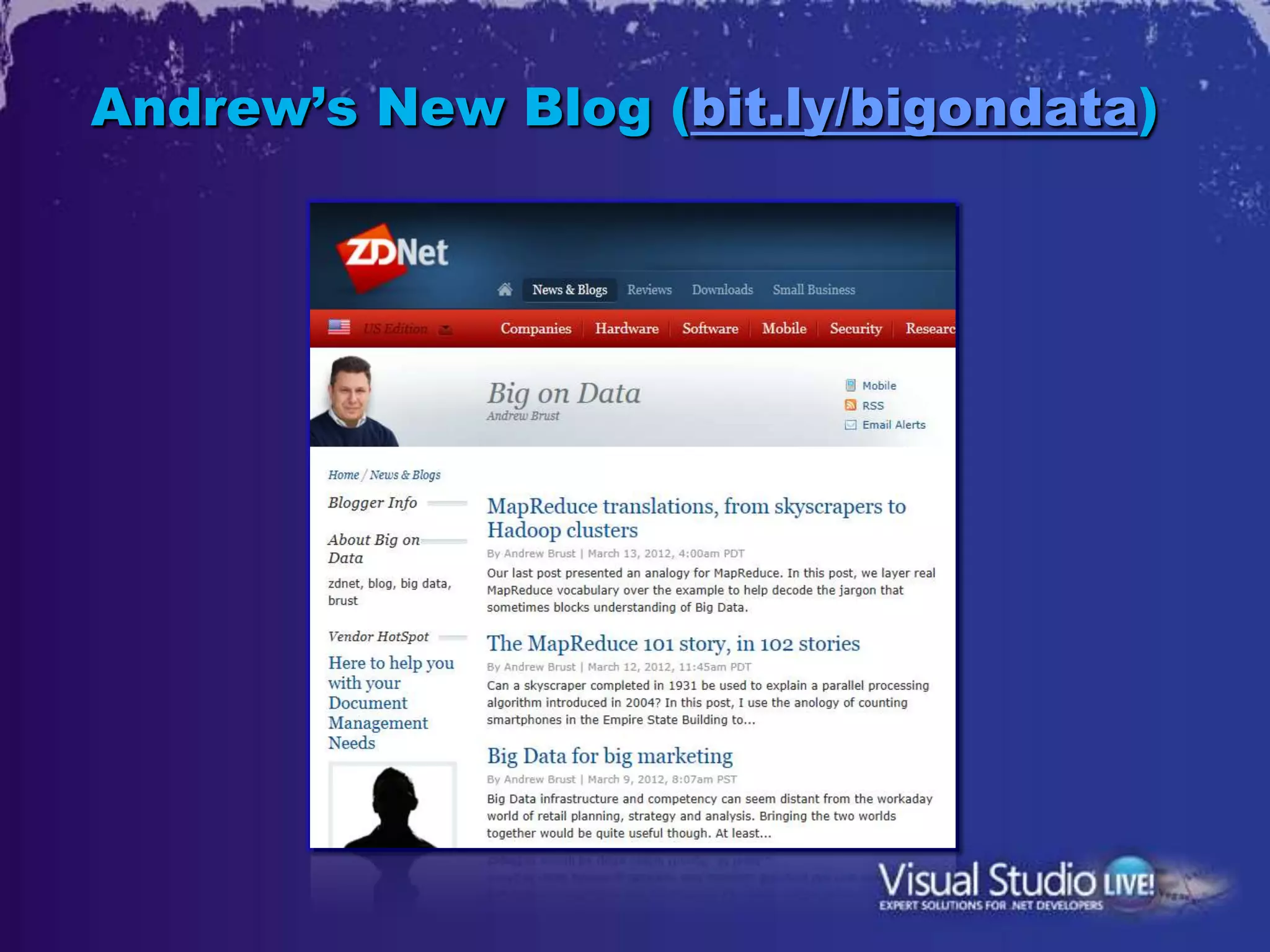SQL Server Workshop for Developers - Visual Studio Live! NY 2012
