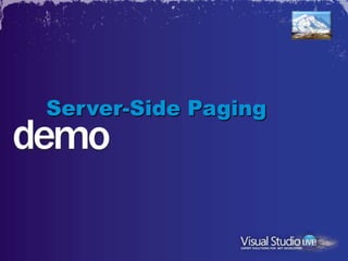 SQL Server Workshop for Developers - Visual Studio Live! NY 2012 | PPT