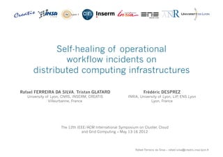 Self-healing of operational workflow incidents on distributed computing infrastructures | PPT