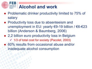 2012 05-15 Alcohol and drugs prevention policy at the workplace | PPTX