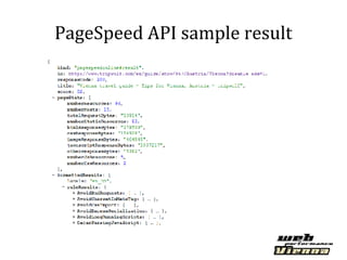 Stateful Performance Measurement with PageSpeed API & Munin | PPT