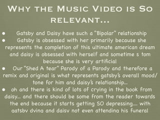 The Great Gatsby Soundtrack Project | PDF