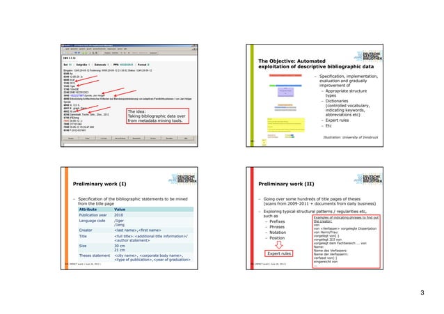 IMPACT Final Event 26-06-2012 - Automated metadata extraction from title pages. Report on the ...