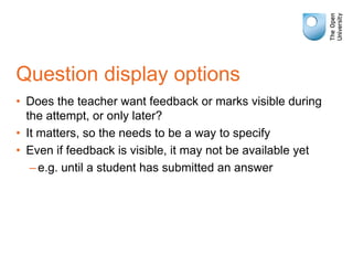 Moodle’s building blocks for eAssessment tools | PPT