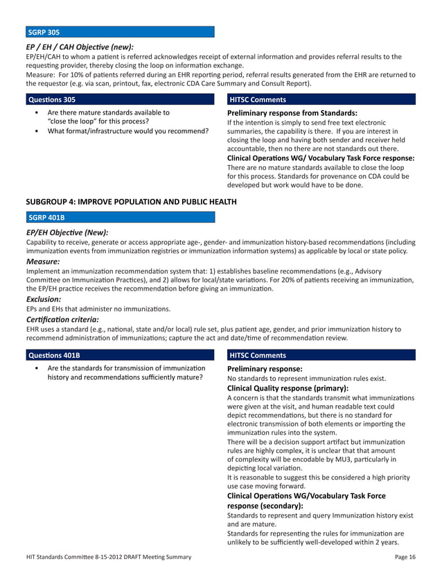 2012 08-15 standards-summary_draft | PDF
