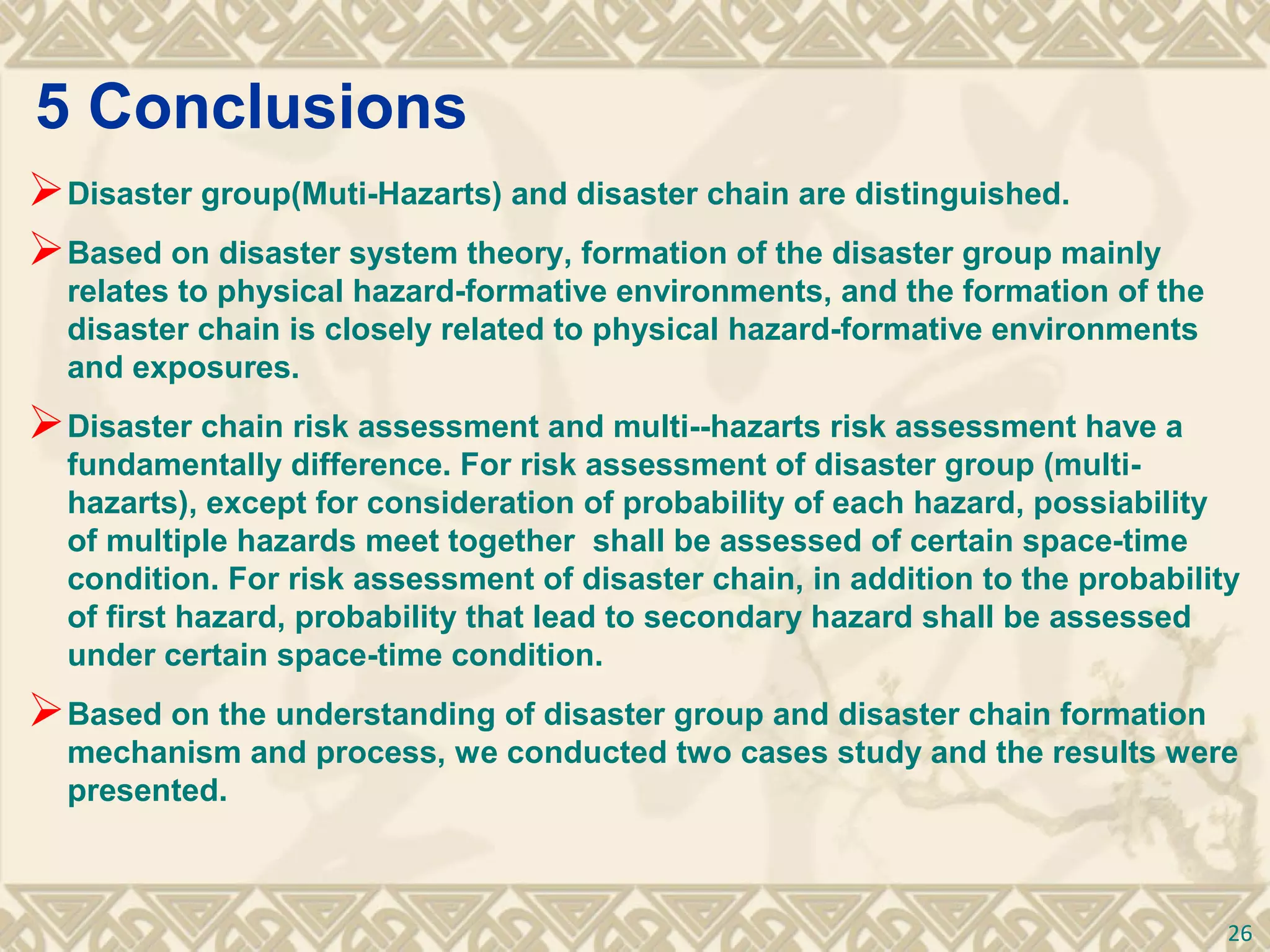 Formation mechanism, process and risk evaluation system of disaster ...