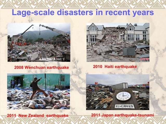 Lessons learned from recent very large-scale disasters in the world | PPT