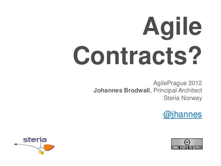 Agile Contracts Agileprague2012