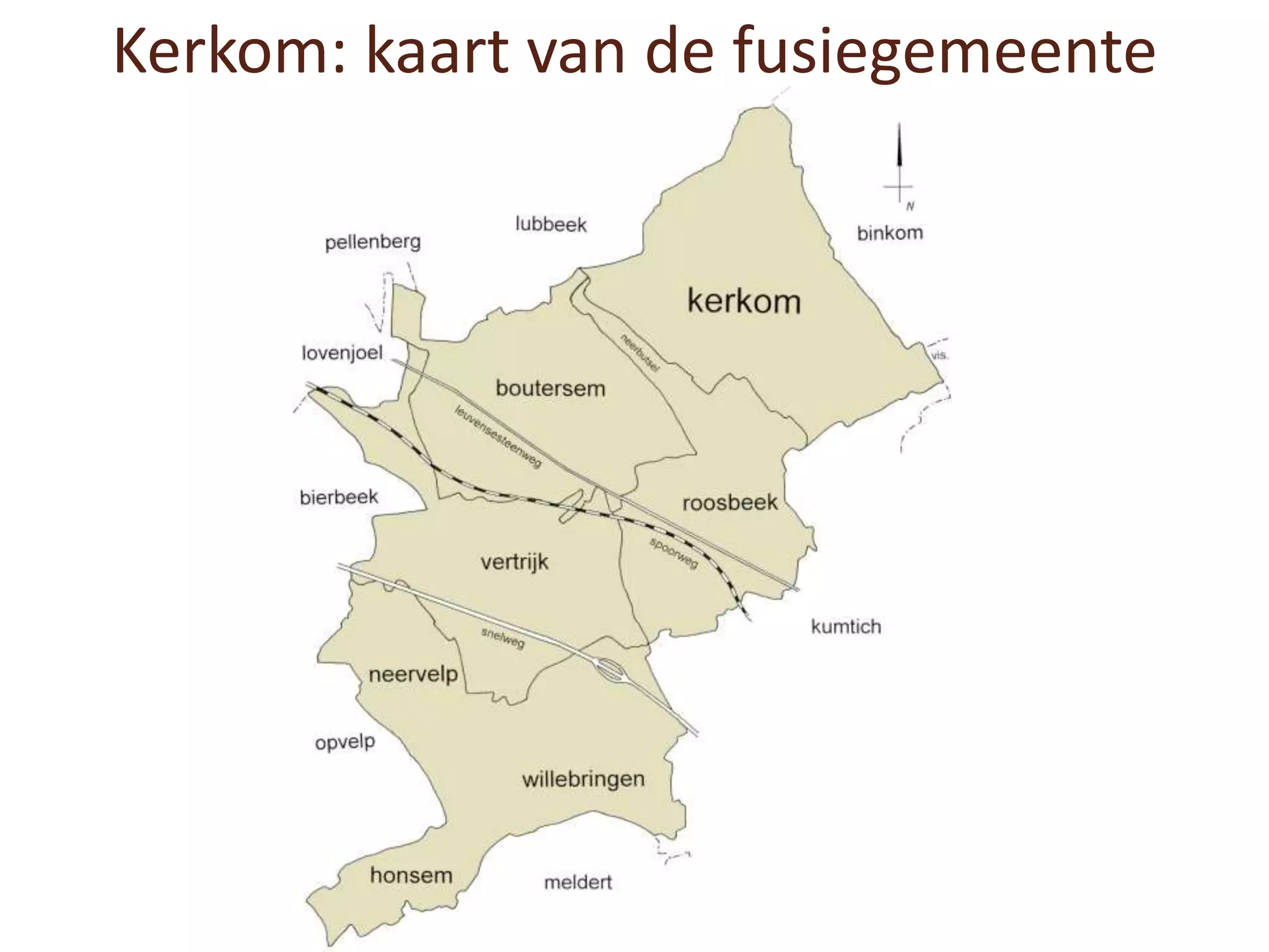 Kerkom. Plaatsnamen en hun geschiedenis. | PPTX