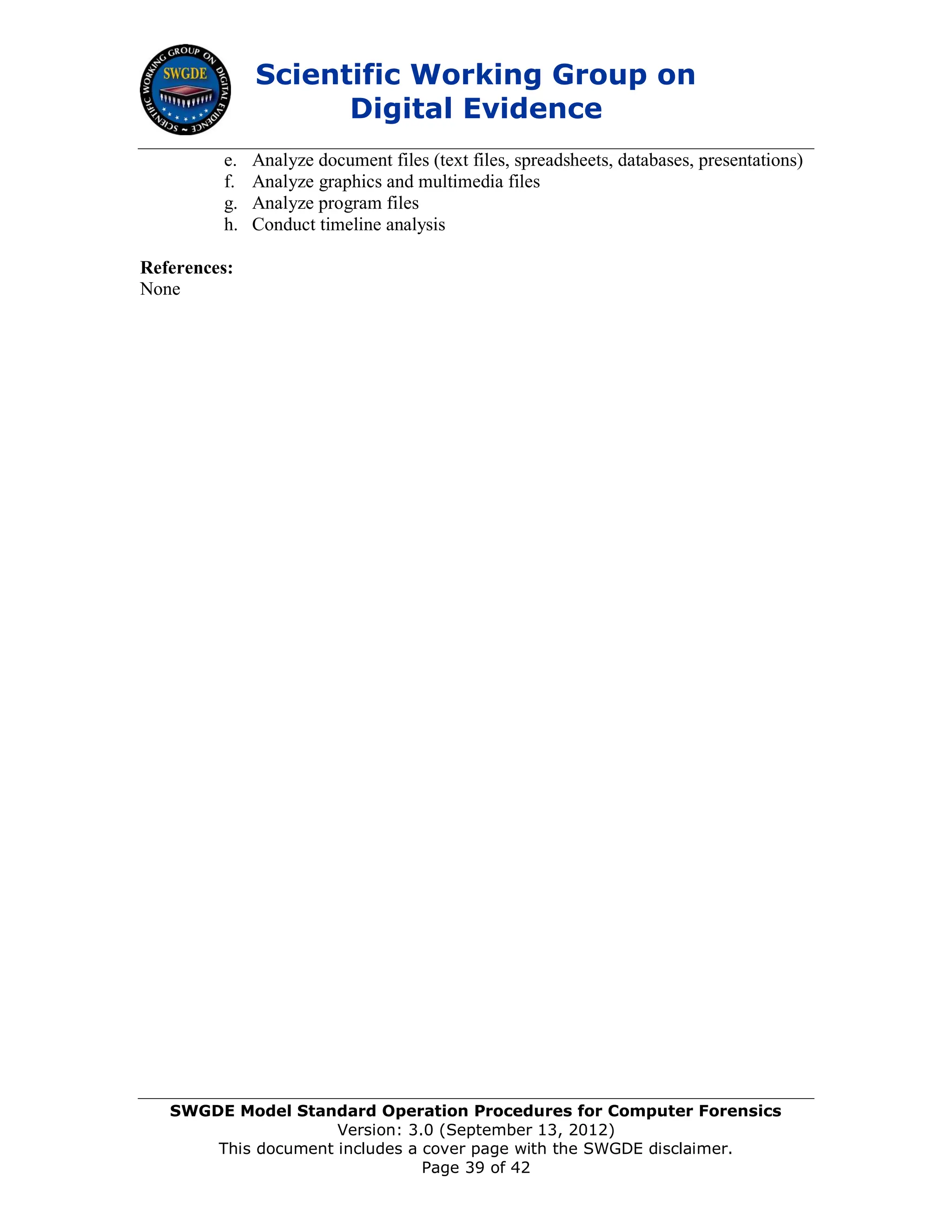 2012-09-13 SWGDE Model SOP for Computer Forensics V3-0.pdf | Free Download
