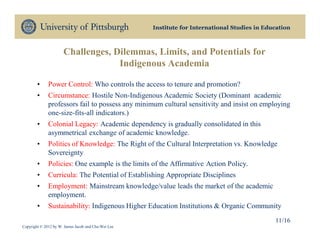 Mapping Indigenous Knowledge in the World Indigenous Nations Higher ...