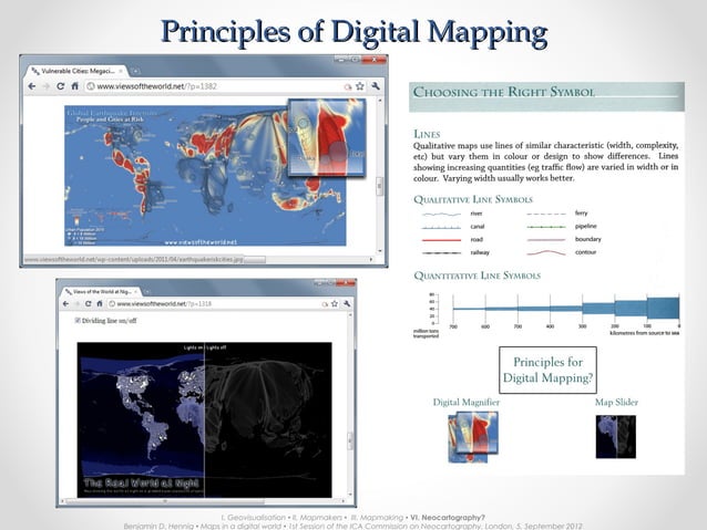 From geovisualisation to neocartography: Maps in a digital world | PPT