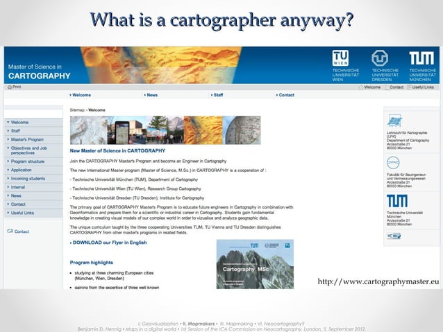 From geovisualisation to neocartography: Maps in a digital world | PPT