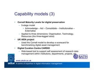 Developing a Community Capability Model Framework for data-intensive ...