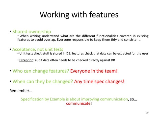Specification by Example - By Example | PPTX | Operating Systems ...