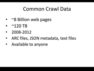 Common Crawl: An Open Repository of Web Data | PPTX