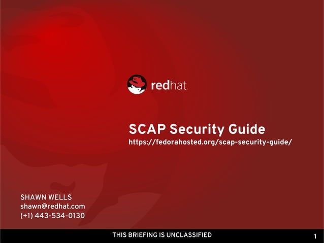 2012-10-16 Mil-OSS Working Group: Introduction to SCAP Security Guide | PPT