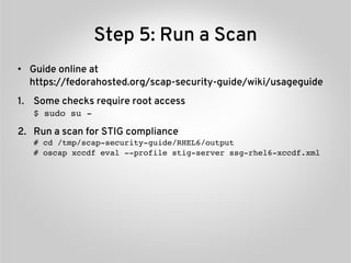 2012-10-16 Mil-OSS Working Group: Introduction to SCAP Security Guide | PPT