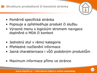 Struktura a obsah internetové prezentace | PPTX