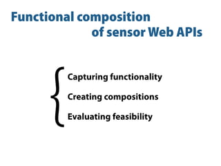 Functional Composition of Sensor Web APIs | PPT
