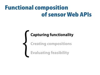 Functional Composition of Sensor Web APIs | PPT