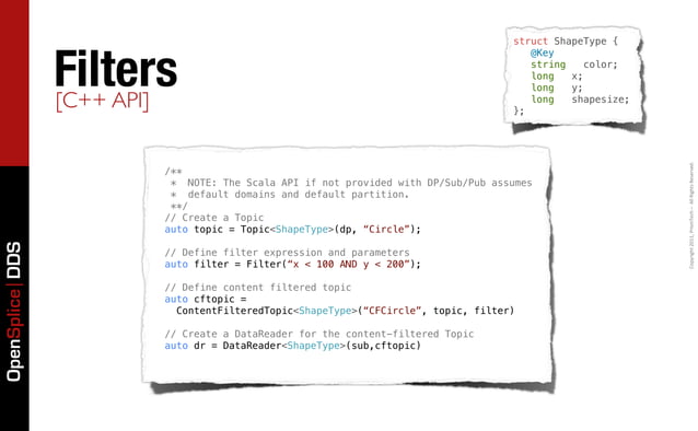 Advanced OpenSplice Programming - Part I