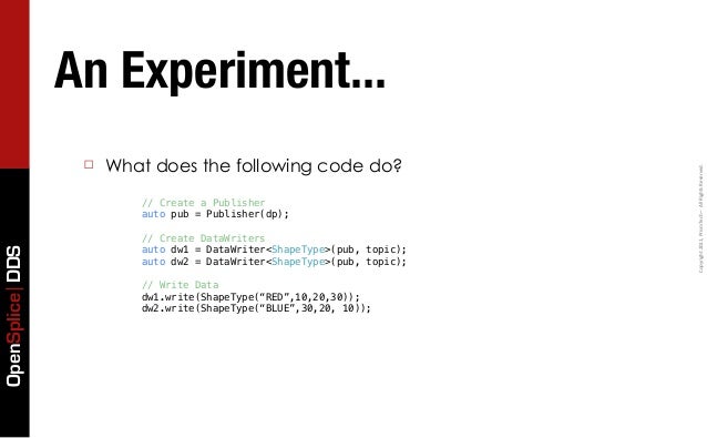 Advanced OpenSplice Programming - Part I