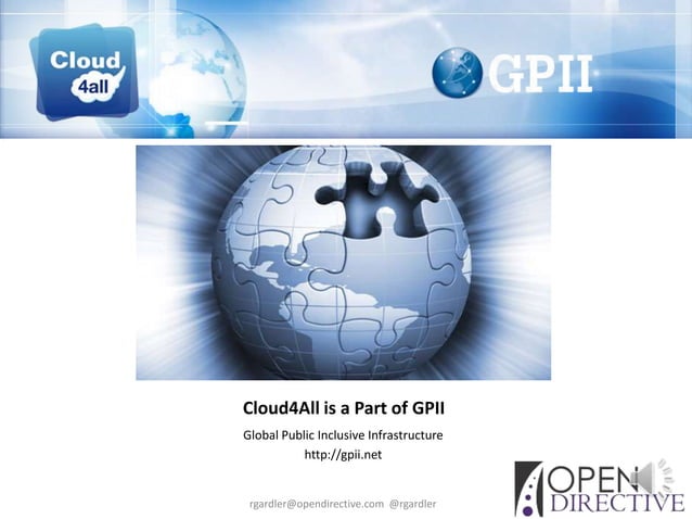 Cloud4All Introduction | PPT