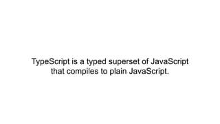 JSLounge - TypeScript 소개 | PPT
