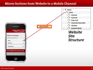 TERMINALFOUR t44u 2012 - Section Mirroring Demonstration | PDF