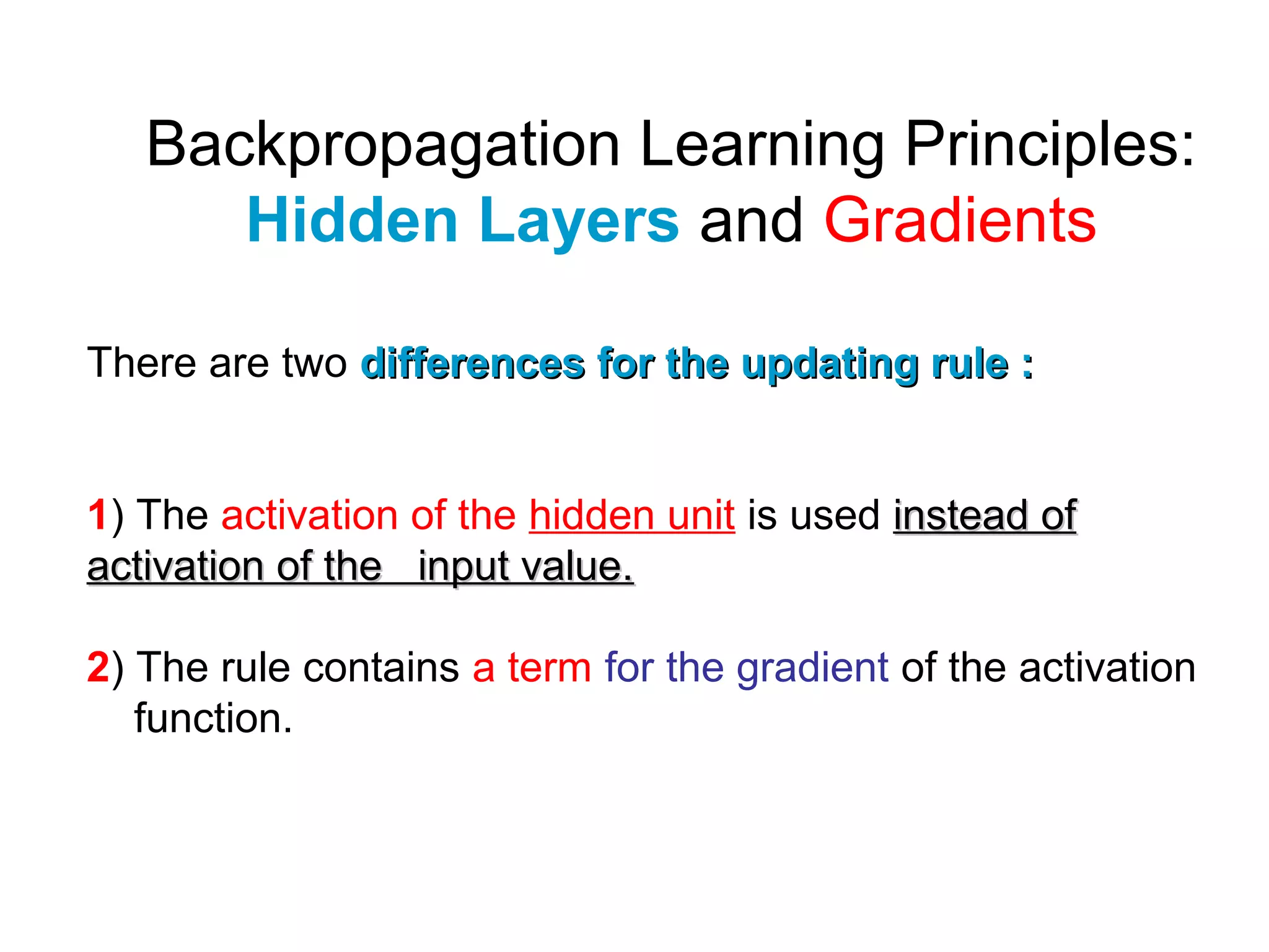 backpropagation in neural networks | PPT
