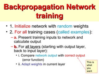 backpropagation in neural networks | PPT