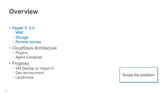 Supporting Hyper-V 3.0 on Apache CloudStack