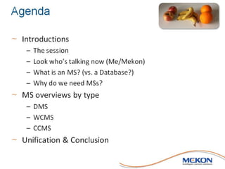 Choosing a CMS: One Management System to Rule Them All? | PDF