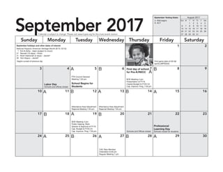 2017-18 HCPSS AB-Calendar | PDF