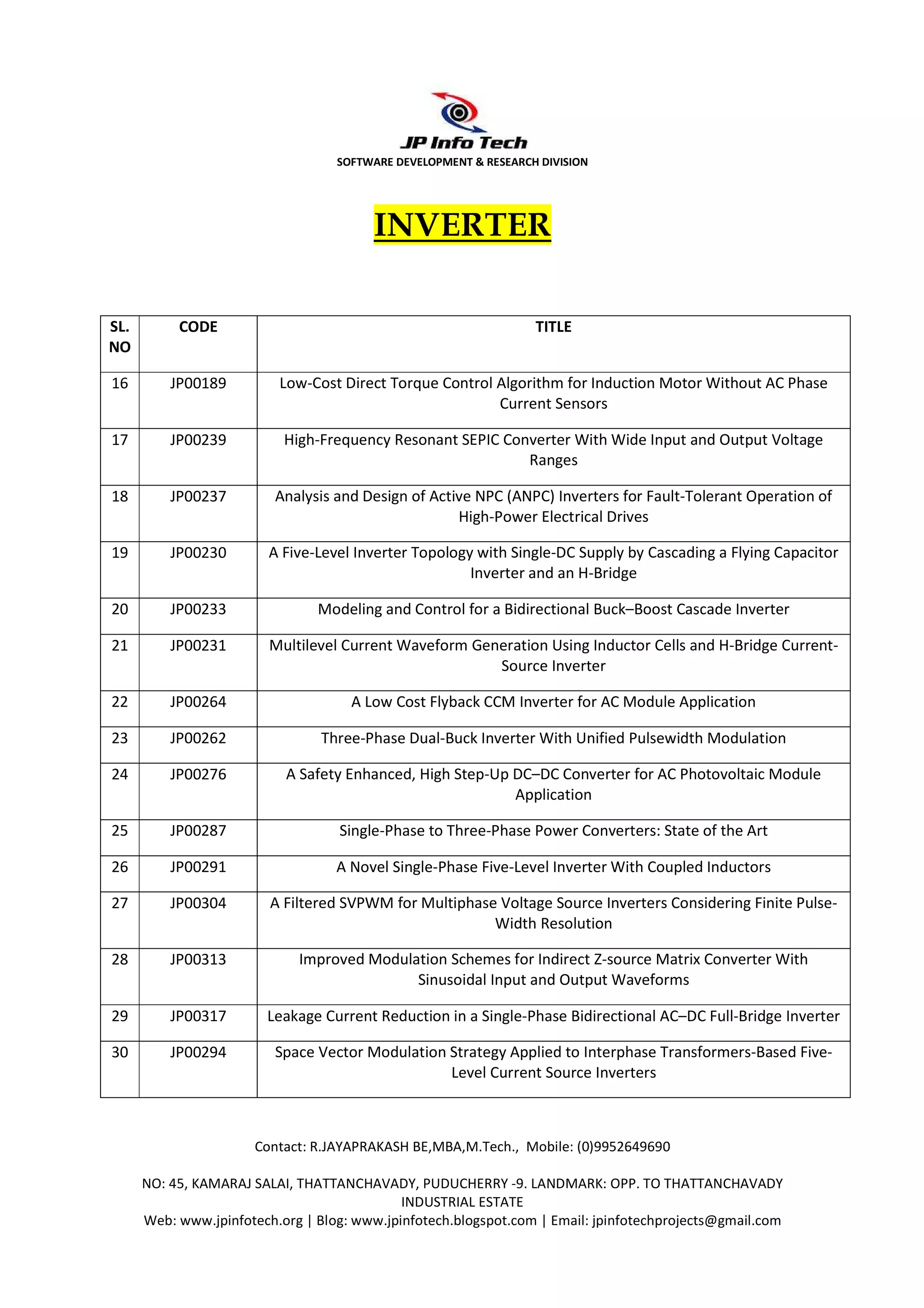 2012 13 Eee Ieee Projects Jp Infotech Pdf