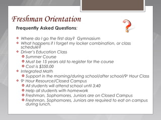 2012 13 freshman orientation power point | PPT