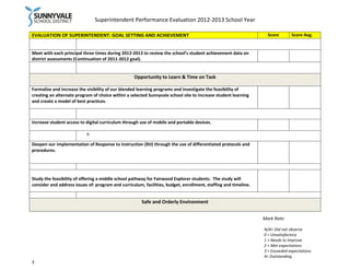 2012 13 superintendent evaluation ssd form | PDF