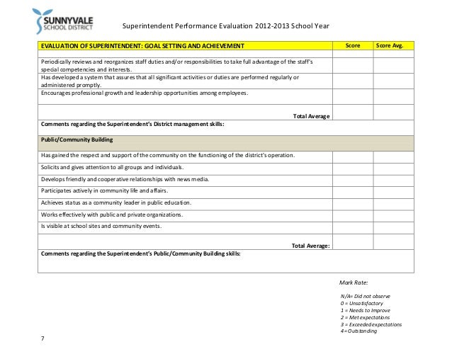 2012 13 superintendent evaluation ssd form