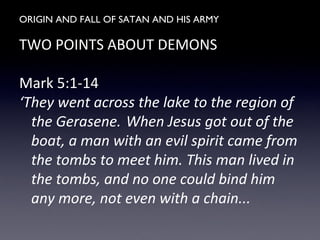 Origin and Fall of Satan and His Army | PPT