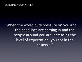 Defusing Your Anger | PPT