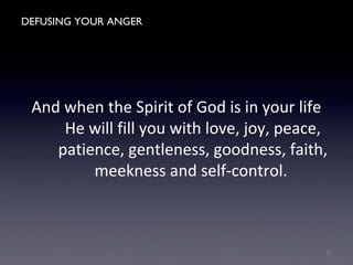 Defusing Your Anger | PPT