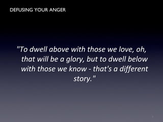 Defusing Your Anger | PPT