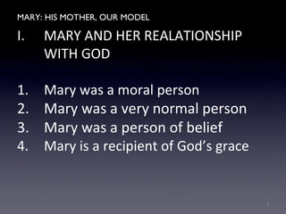Mary, His Mother, Our Model | PPT | Christianity | Religion & Spirituality