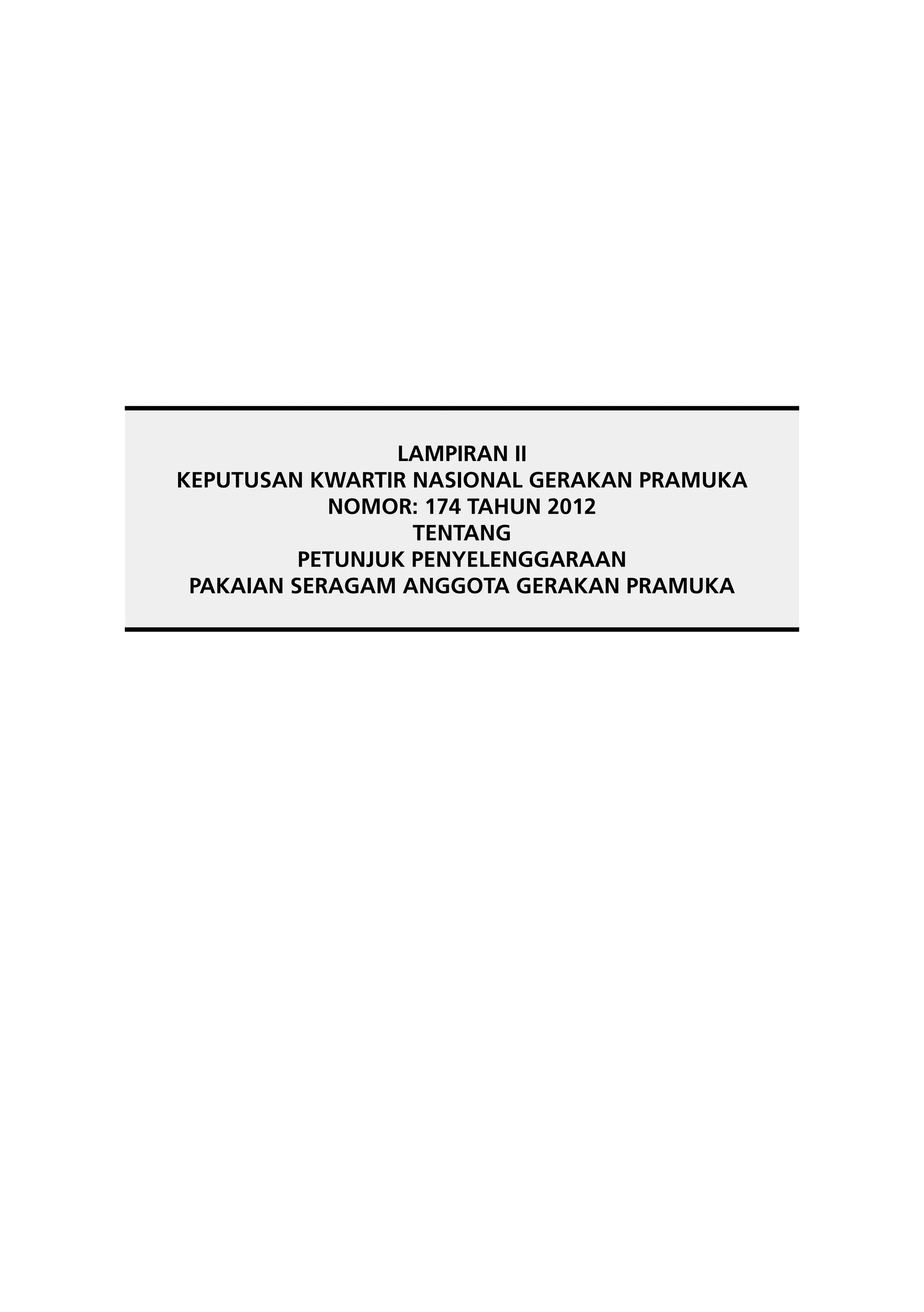 2012 174 Jukran Pakaian Seragam Pramuka | PDF